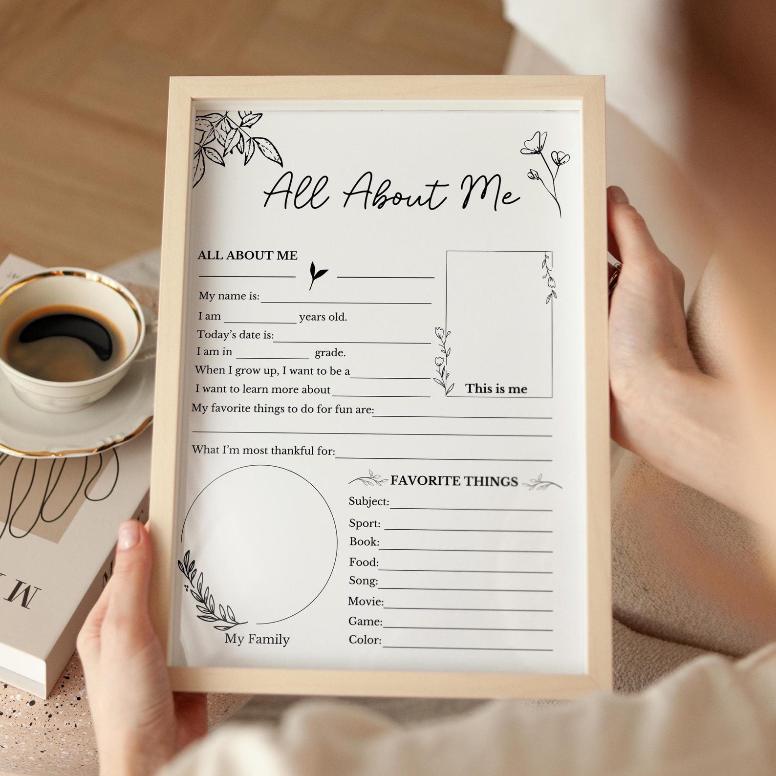 All About Me Printable Student Worksheet Back to School Games ...