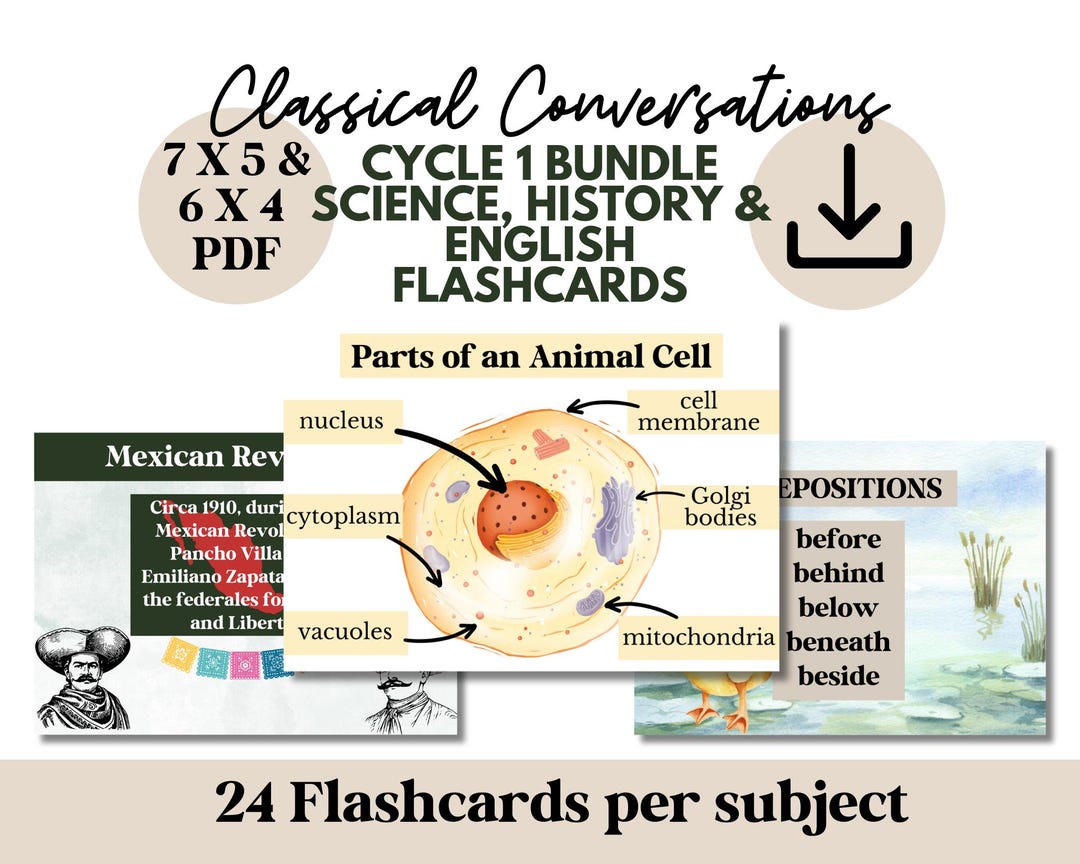 Classical Conversations Cycle 1 Science, History & English Bundle ...
