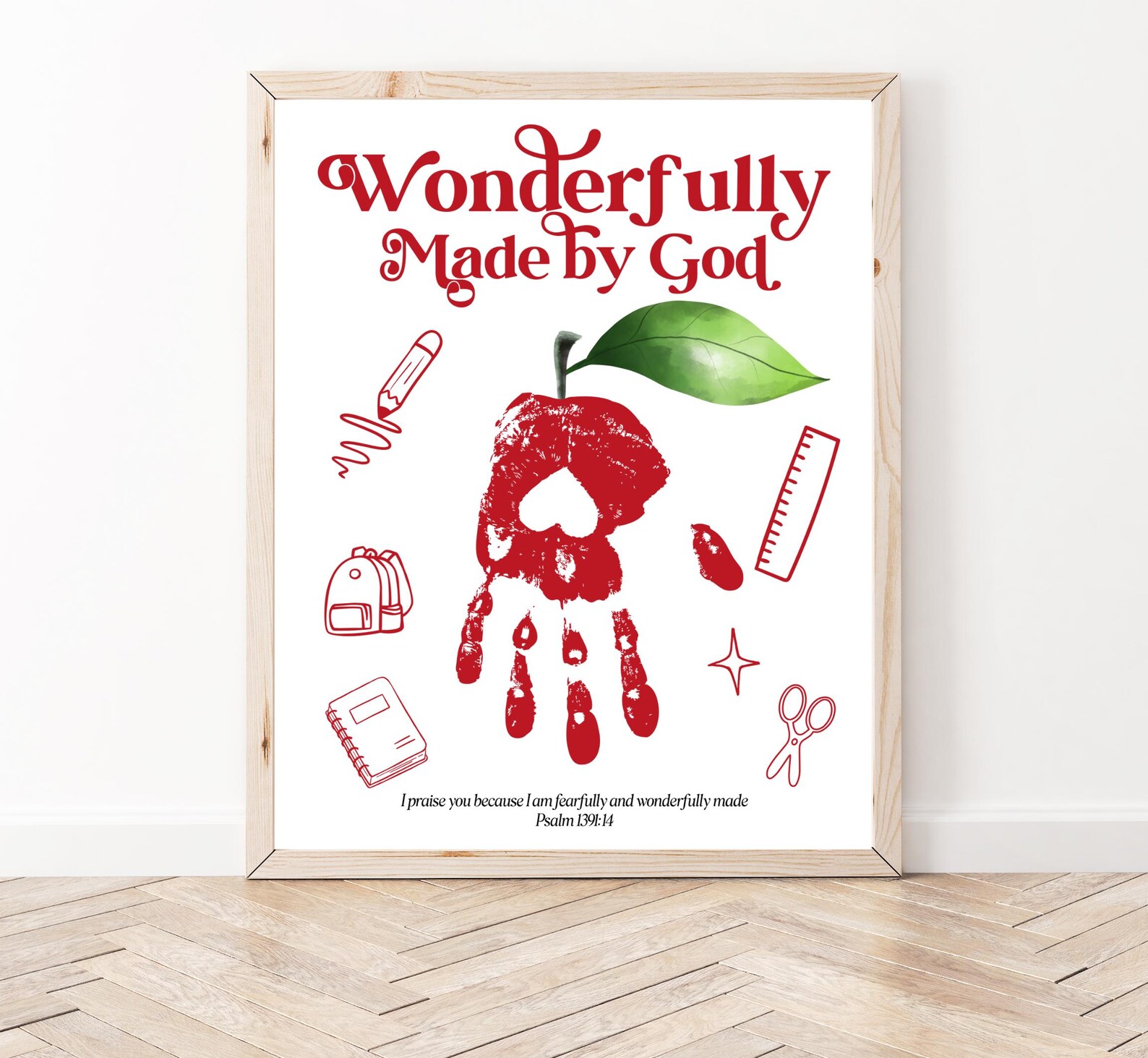 Christian Back to School Handprint Craft Fall Sunday School Activity ...