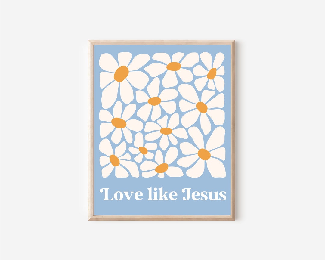 Love Like Jesus Boho Christian Nursery Wall Art Boho Christian Poster ...