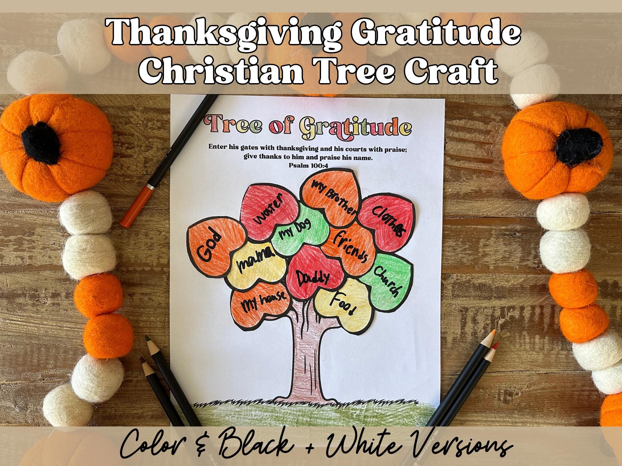Christian Thanksgiving Craft Kids Printable Sunday School Craft First ...