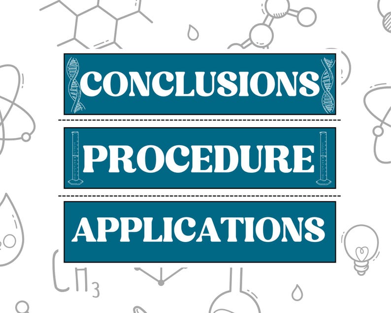 Science Fair Project Labels Science Board Poster Scientific Method ...