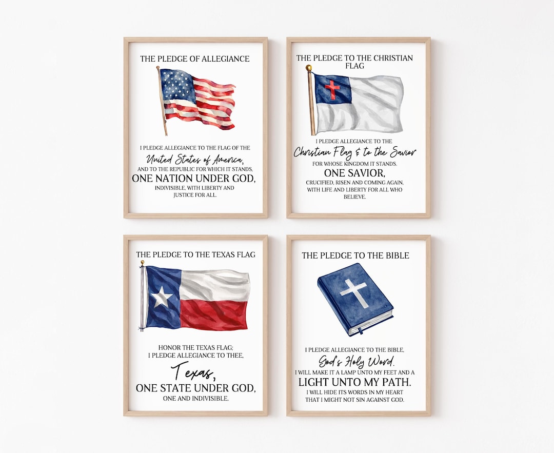 Texas Pledge of Allegiance Bundle Pledge of Allegiance Bundle Pledge to ...