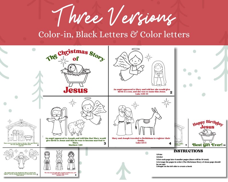 Nativity Scene Craft Coloring Page Christmas Sunday School Craft ...
