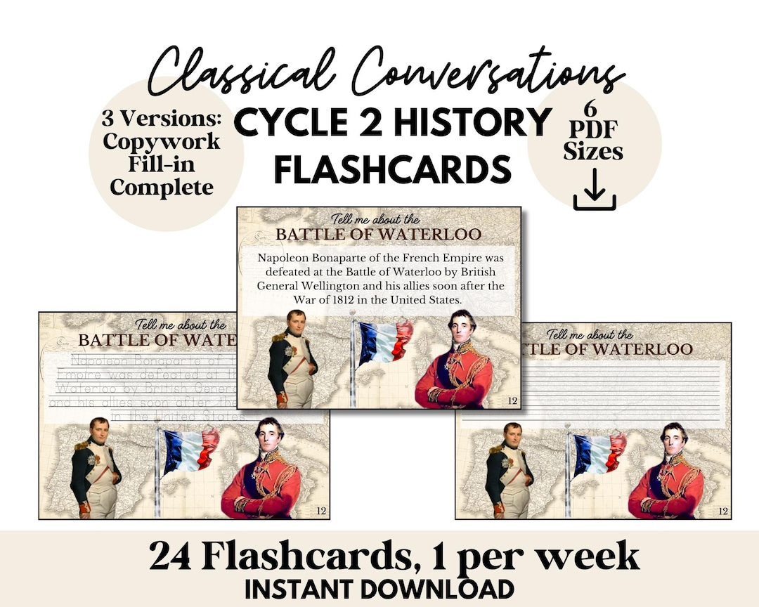 Classical Conversations Cycle 2 History Flashcards CC Cycle 2 History ...