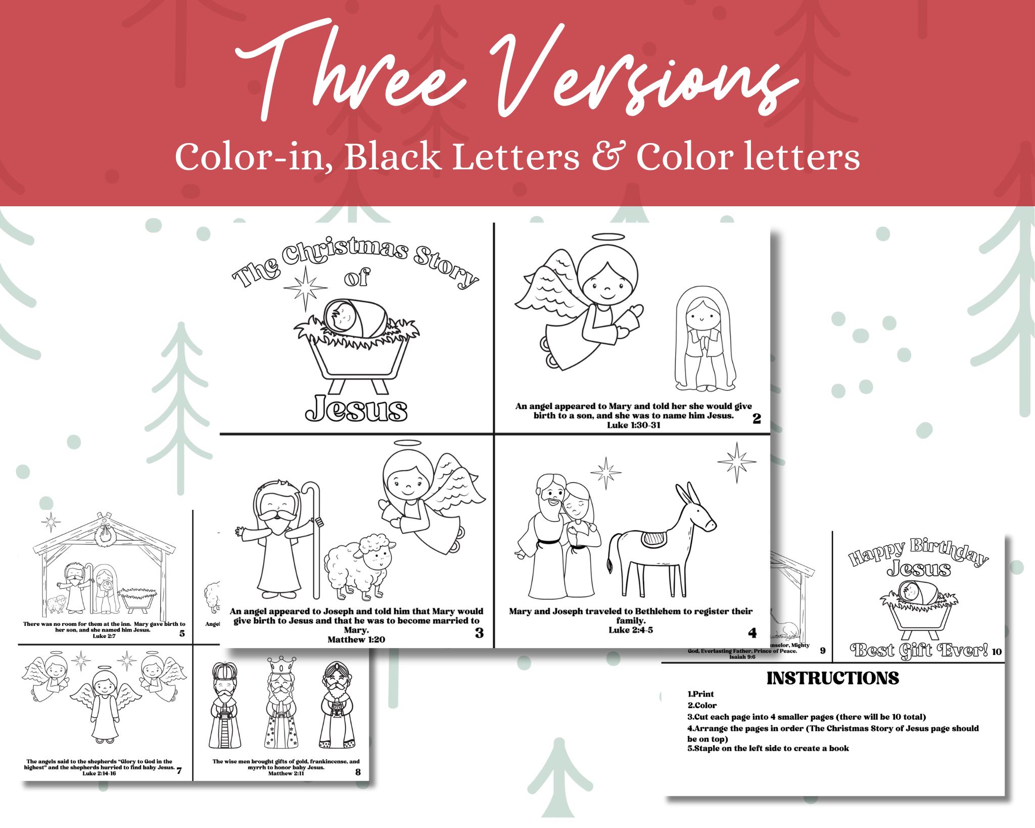 Nativity Scene Craft Coloring Page Christmas Sunday School Craft ...
