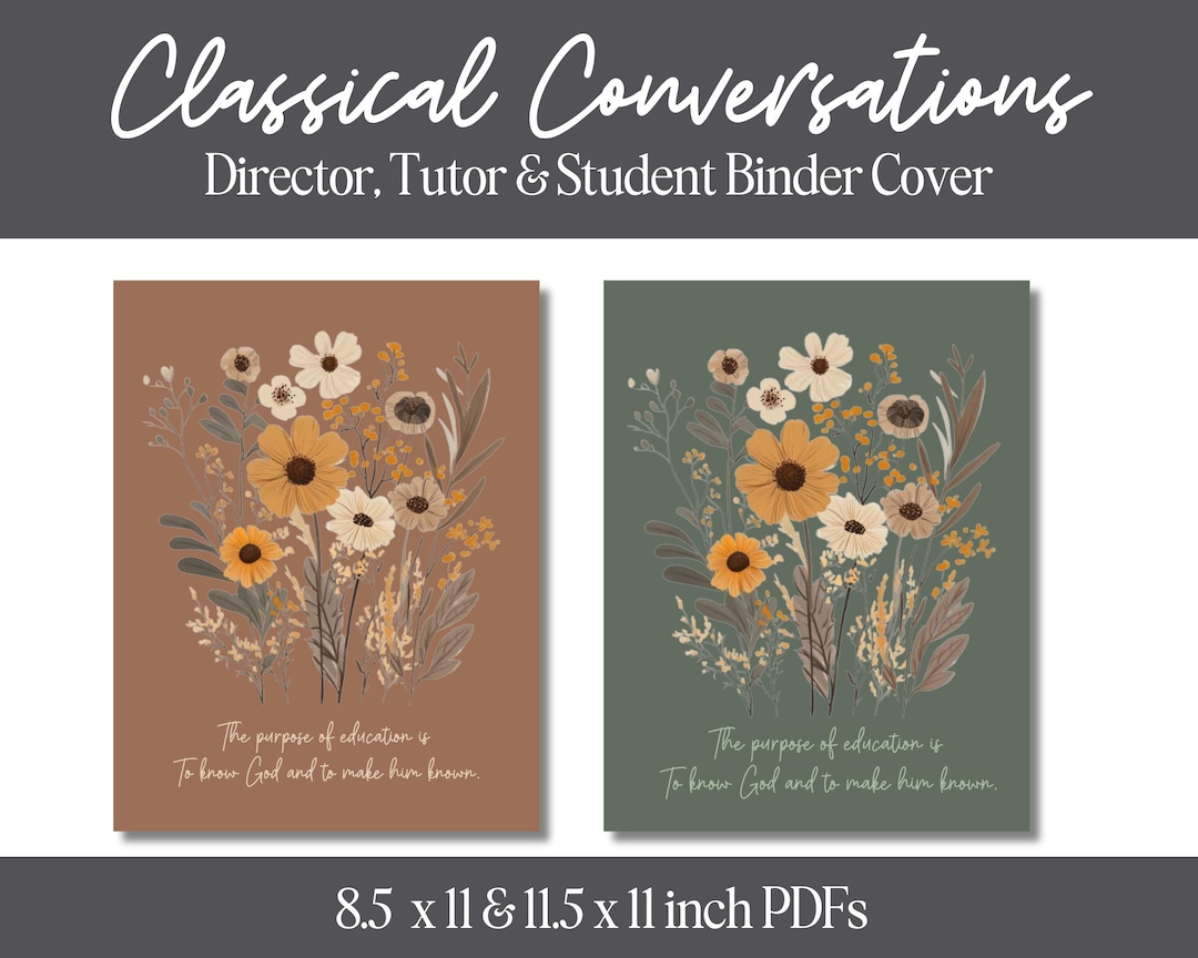 Classical Conversations Director Binder Cover Tutor Student Planner ...