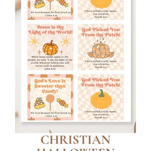 Christian Halloween Tags Trunk or Treat Christian Pumpkin Halloween ...