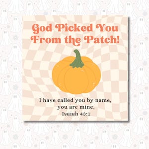 Christian Halloween Tags Trunk or Treat Christian Pumpkin Halloween ...