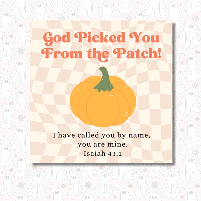 Christian Halloween Tags Trunk or Treat Christian Pumpkin Halloween ...