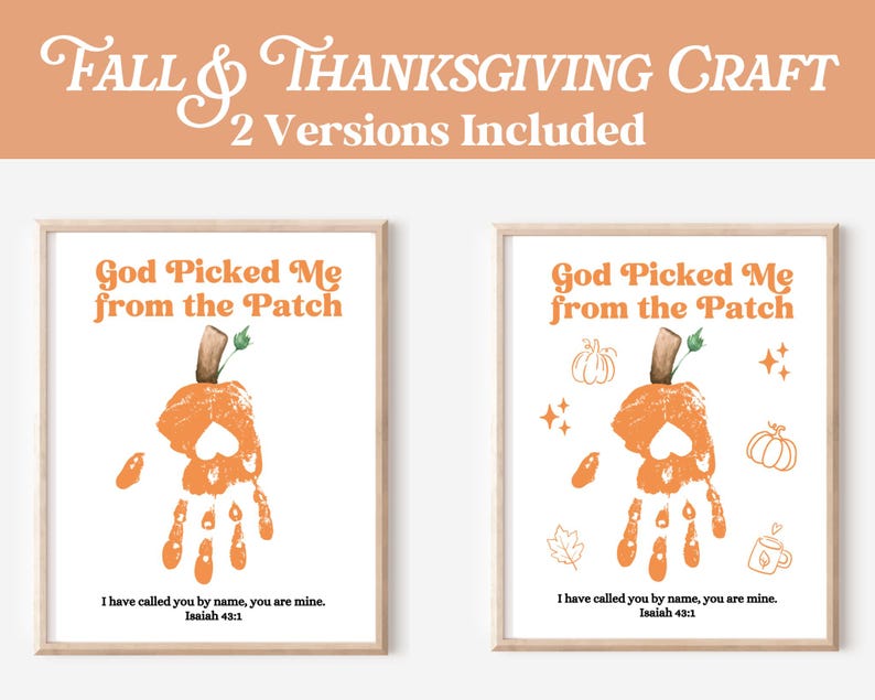 Christian Fall Handprint Activity Preschool Christian Halloween Kids ...