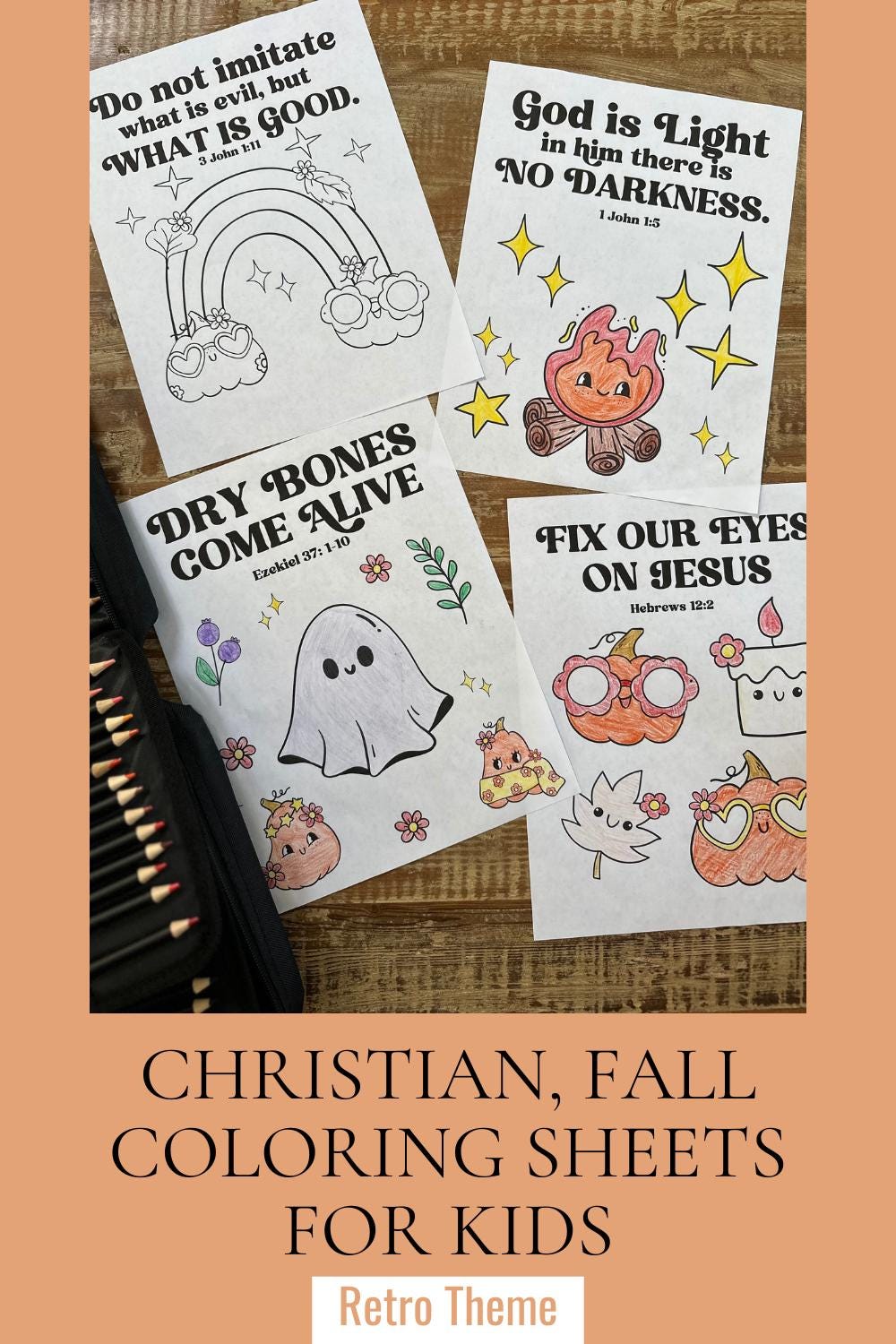 Christian Halloween Coloring Page Kids Christian Fall Coloring Page ...