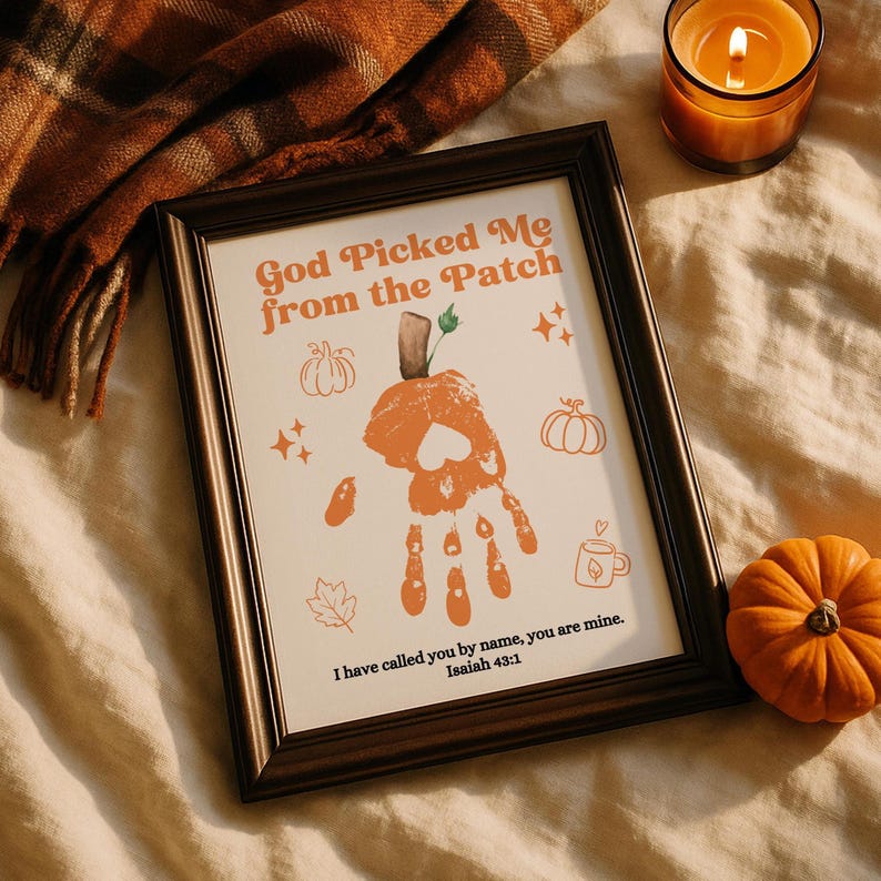 Christian Fall Handprint Activity Preschool Christian Halloween Kids ...