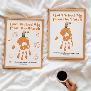 Christian Fall Handprint Activity Preschool Christian Halloween Kids ...