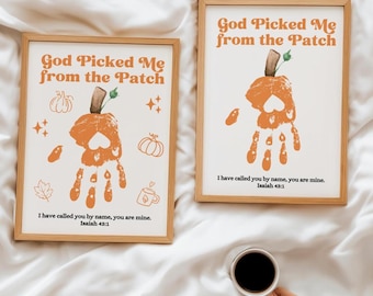 Christian Fall Handprint Activity Preschool Christian Halloween Kids ...