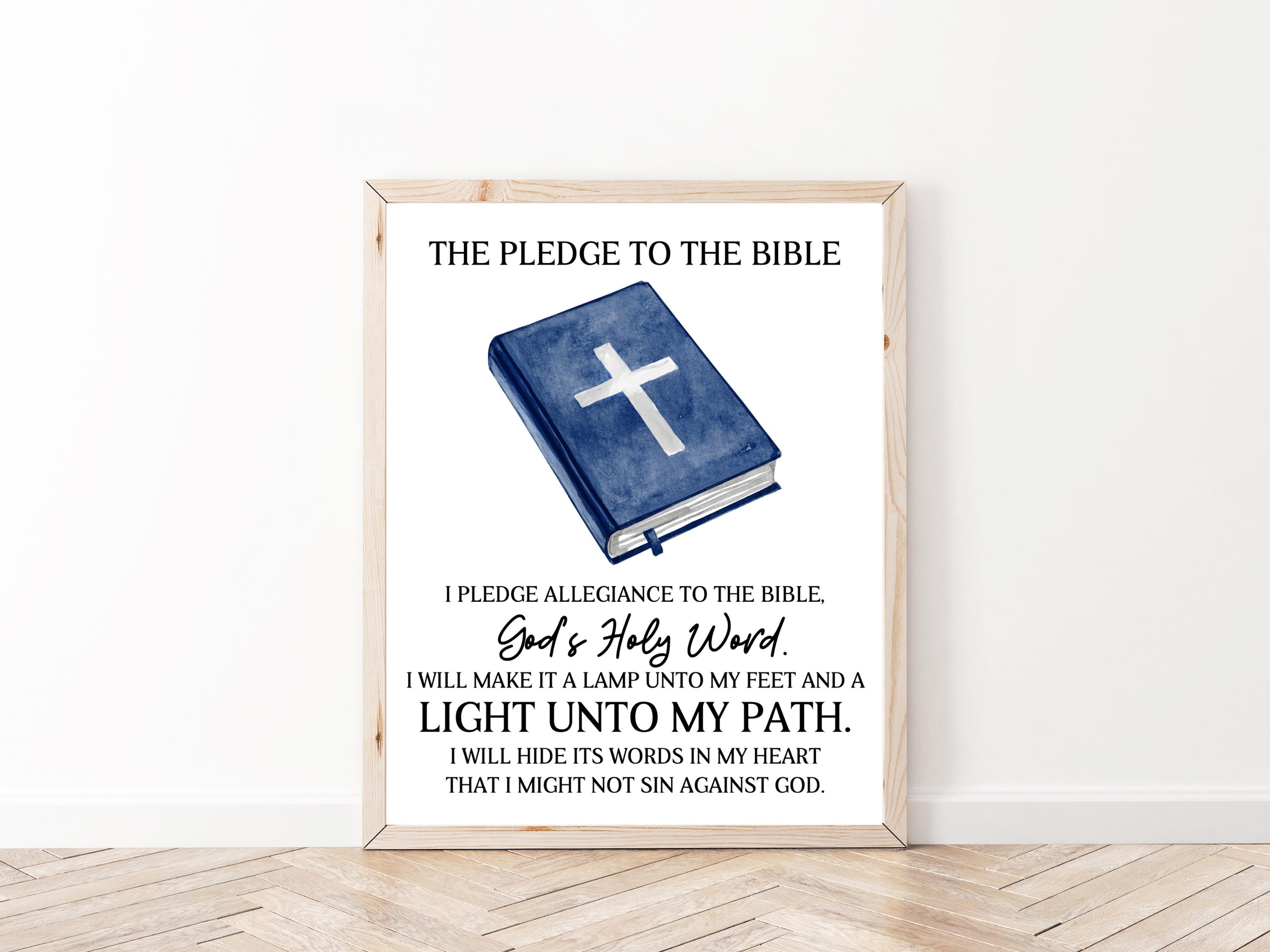 Pledge of Allegiance Bundle Pledge to the Bible Pledge to the Christian ...