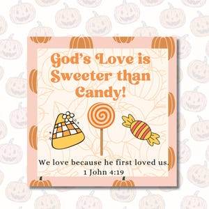 Christian Halloween Tags Trunk or Treat Christian Pumpkin Halloween ...