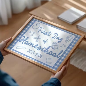 First Day of Homeschool Sign Printable 2025 1st Day of Homeschool Back ...