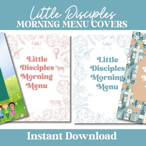 Morning Menu Christian Homeschool Preschool Morning Menu Kindergarten ...