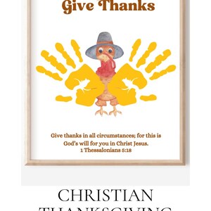 Christian Thanksgiving Handprint Fall Activity Preschool Christian Kids ...
