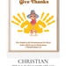 Christian Thanksgiving Handprint Fall Activity Preschool Christian Kids ...