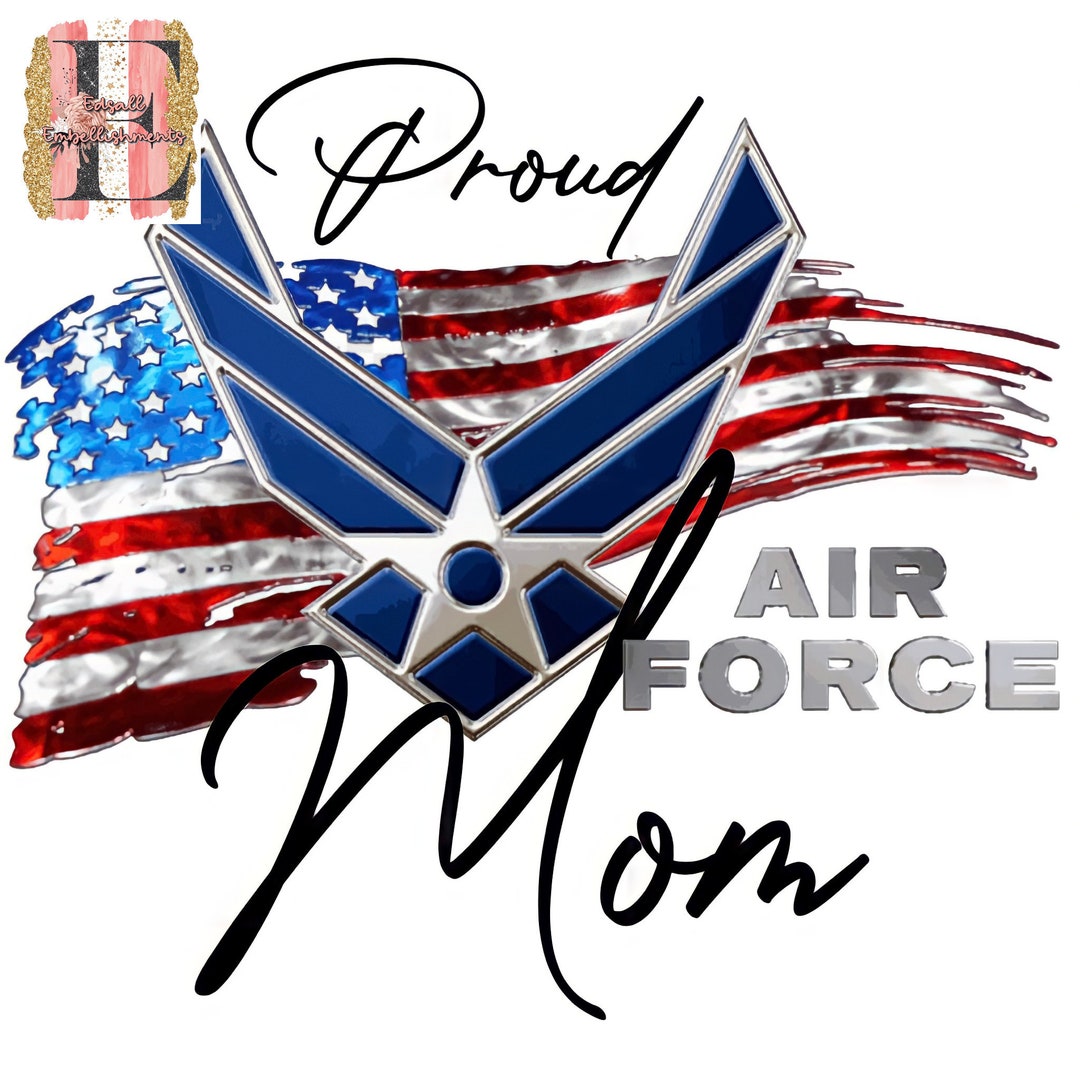 Proud Air Force Mom Sublimation Design - Etsy