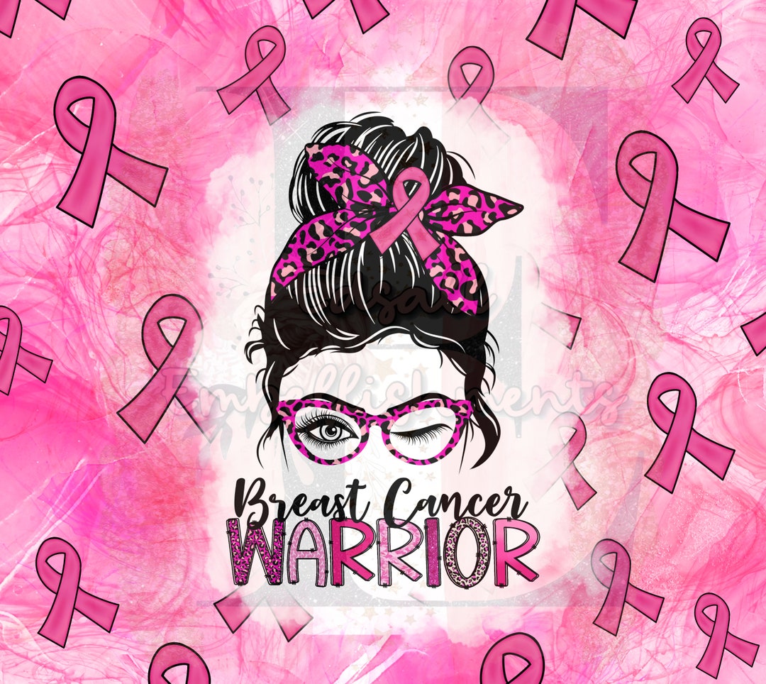 Breast Cancer Warrior Breast Cancer Awareness Pink Ribbon 20oz Straight ...