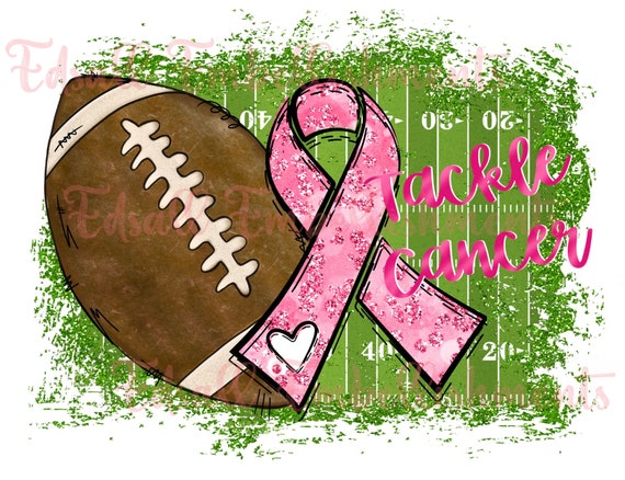 Tackle Cancer Breast Cancer Awareness Pink Ribbon Football - Etsy