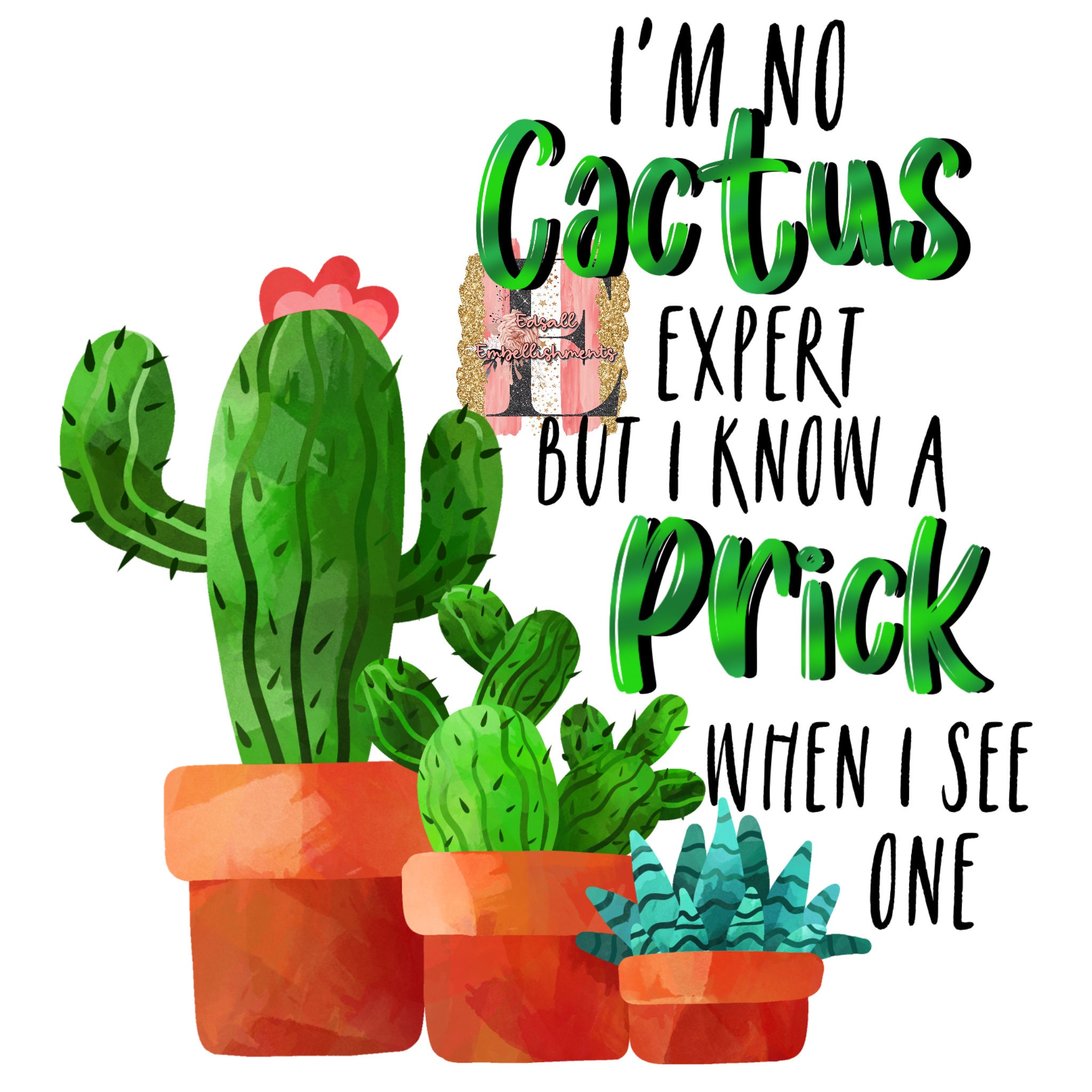 Im No Cactus Expert But I Know A Prick When I See One | Etsy
