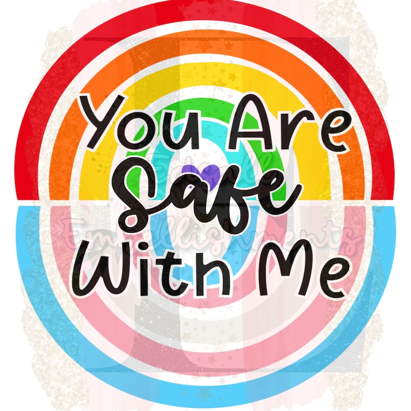 You Are Safe With Me Pin - Etsy