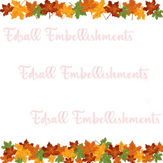 Autumn Leaves Top Border