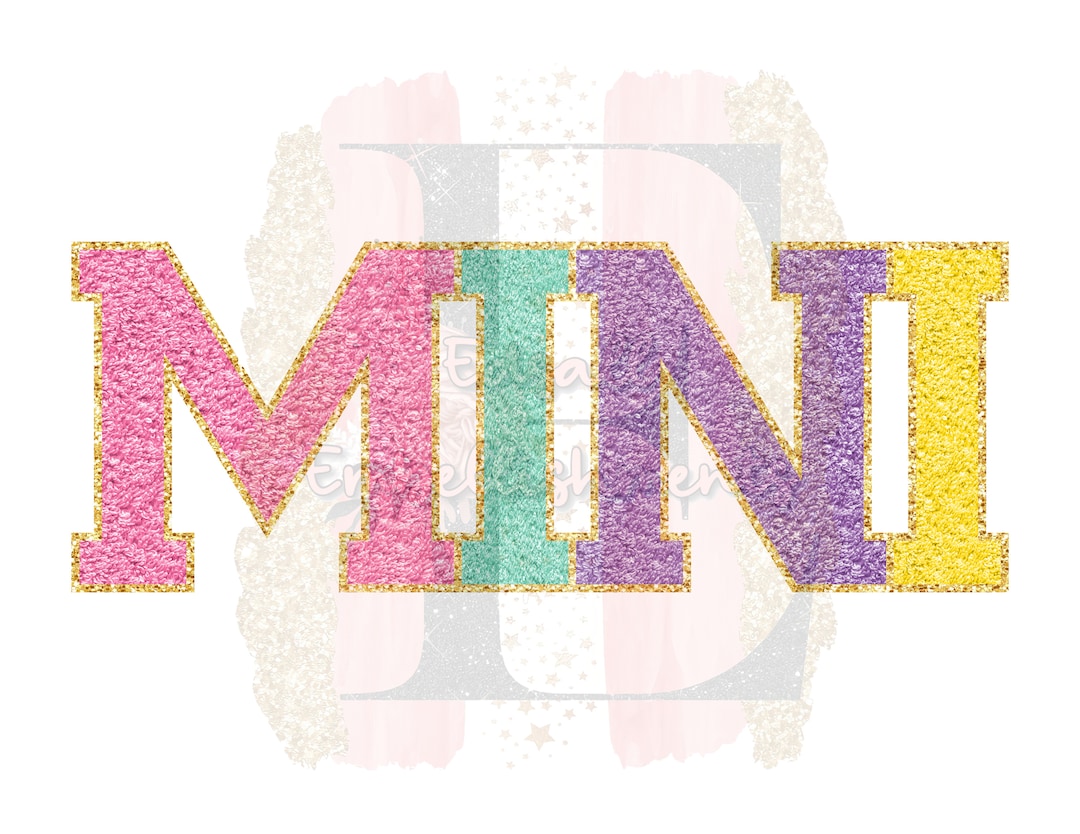 Mini Chenille Letters Colorful Faux Chenille Letters Mama Mini ...