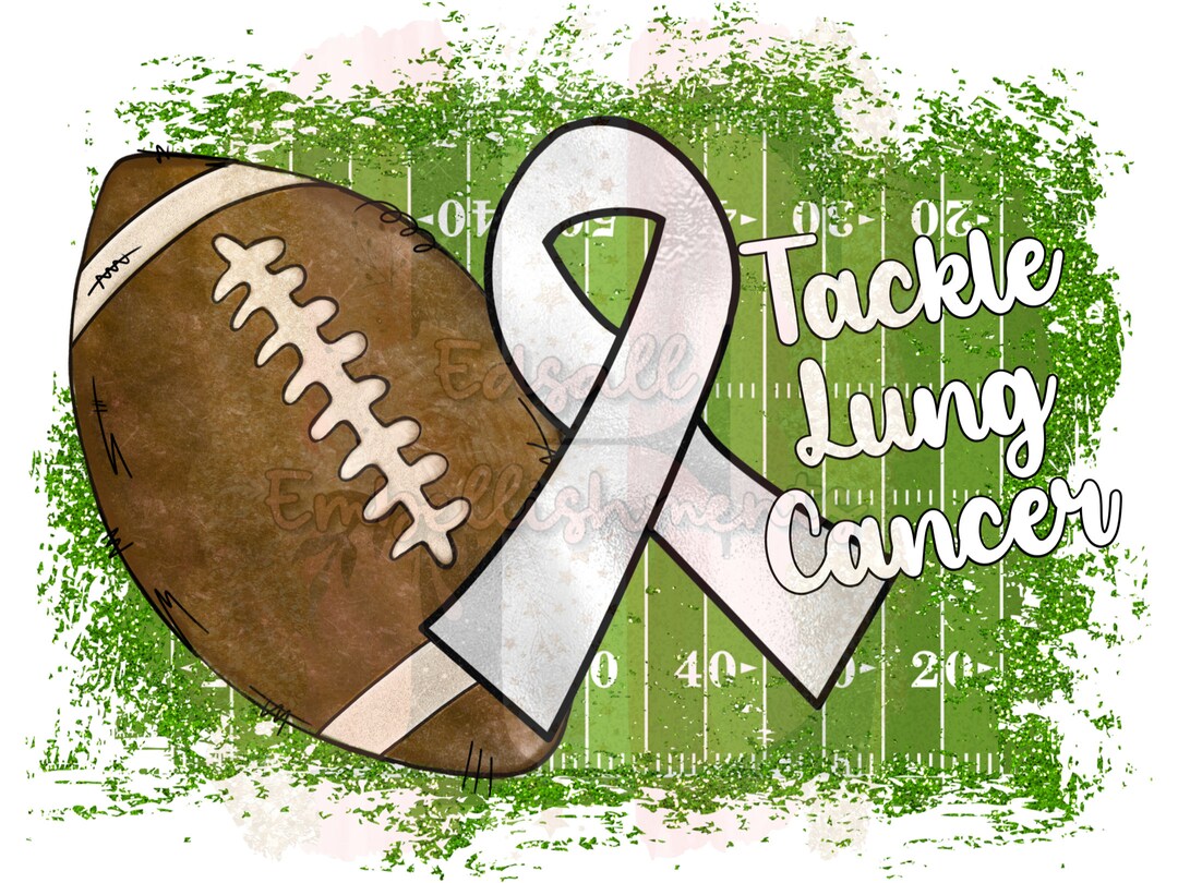 Tackle Lung Cancer Lung Cancer Awareness White Ribbon Football ...