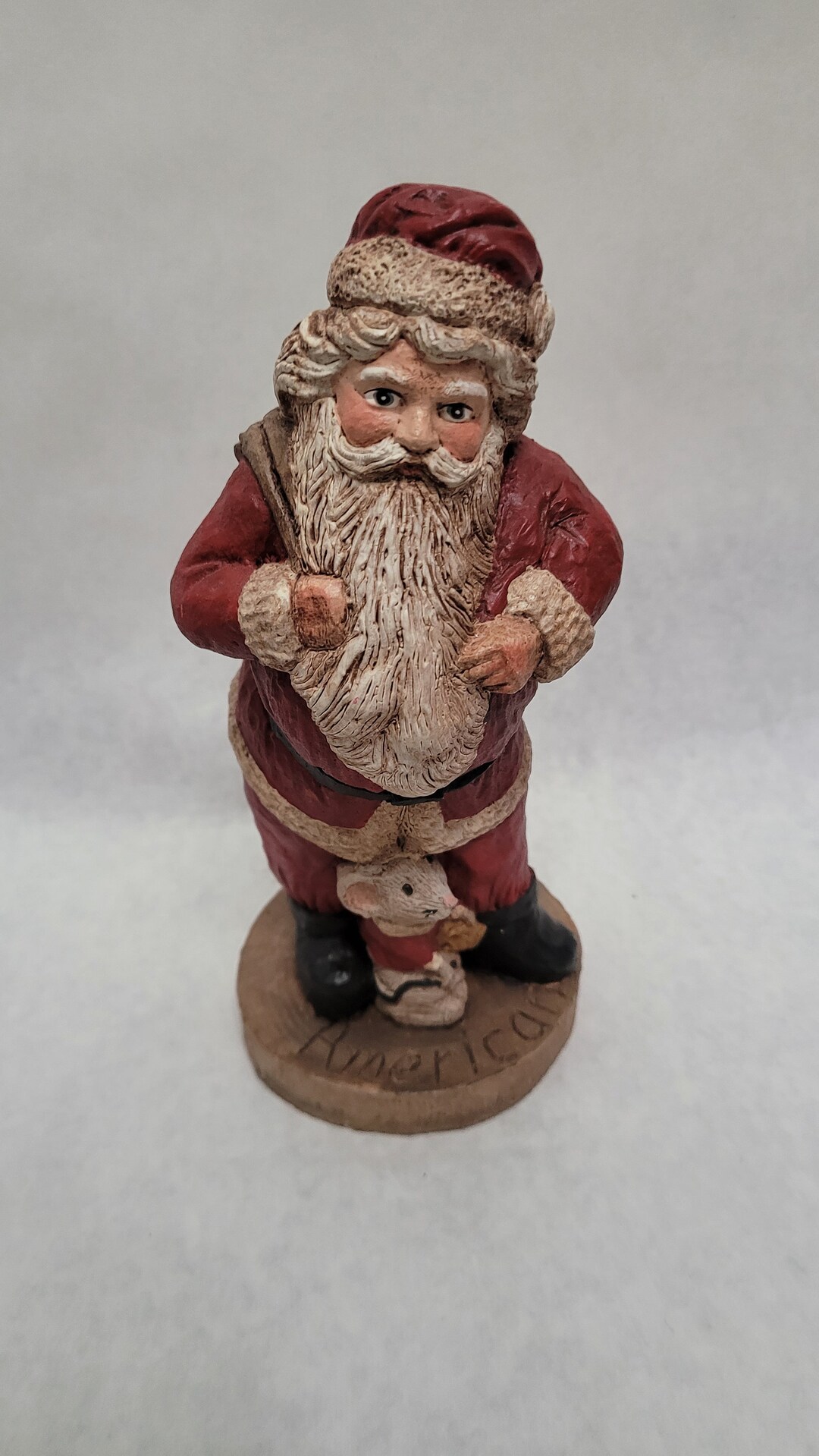 Vintage Resin Santa Claus Around the World American St Nicholas ...