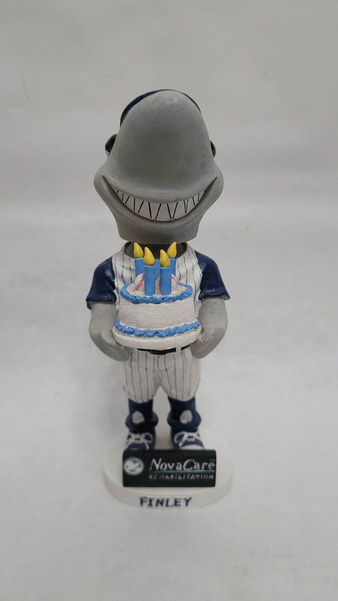 Vintage Camden Riversharks Finley Mascot 6.5” Resin Bobble Head Minor ...