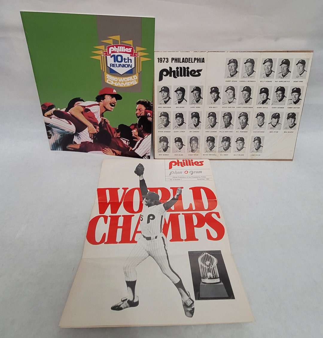 Vintage Rare Lot of 1980 World Series Champion Newspapers Program ...