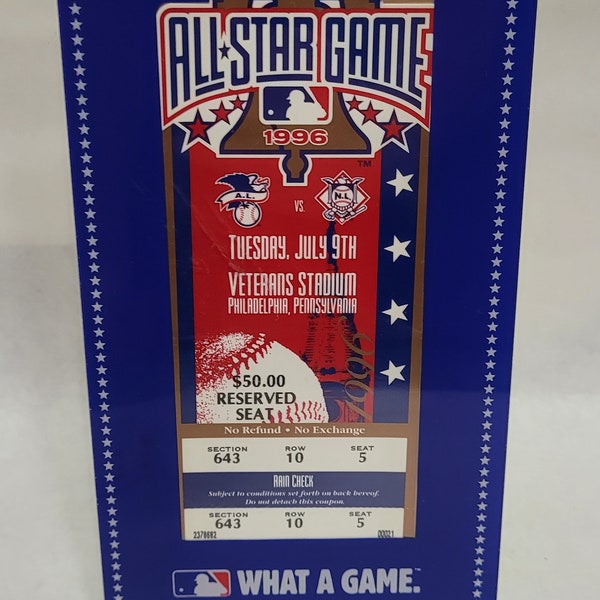 Baseball Ticket - Etsy