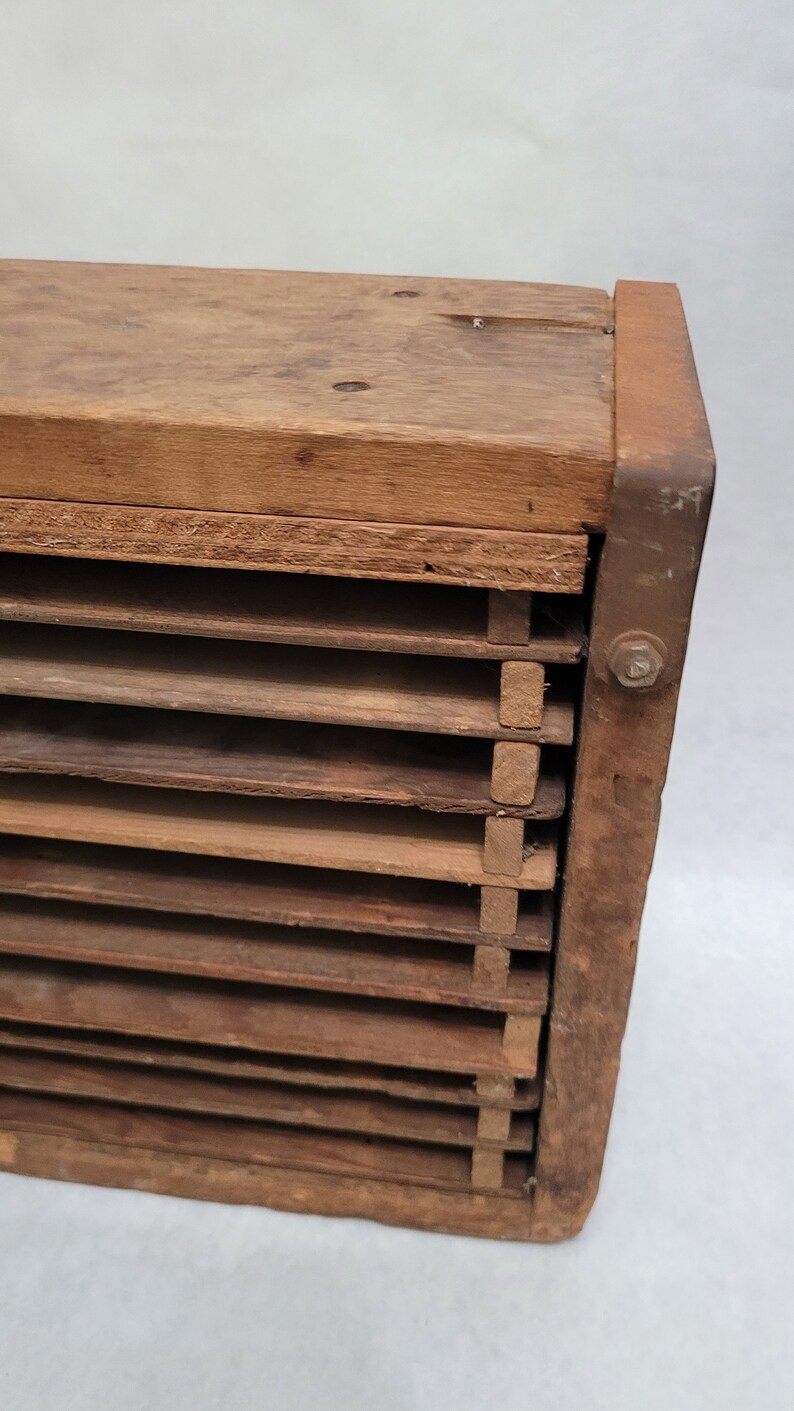 Antique Cigar Tobacco Drying Box Rack Wooden Cigar Mold Primitive Cigar ...