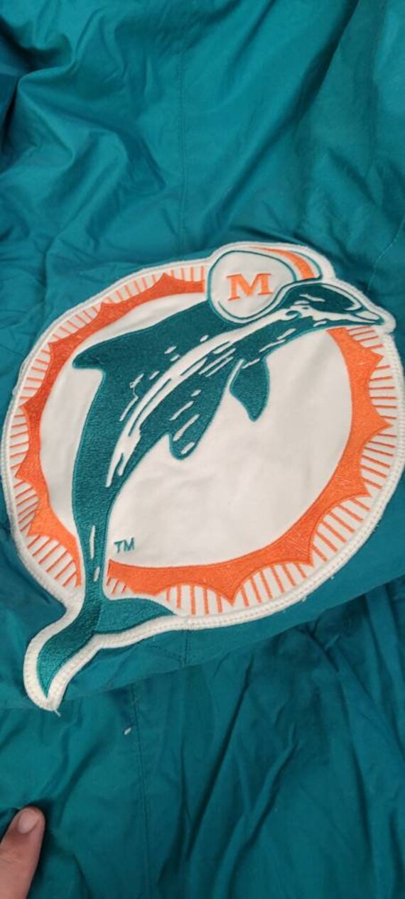 Retro Throwback 90s Miami Dolphins Apex Jacket Size X… - Gem