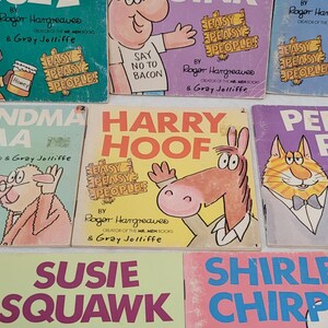 Vintage Illustrated Easy Peasy People Vintage Books by Roger Hargreaves ...
