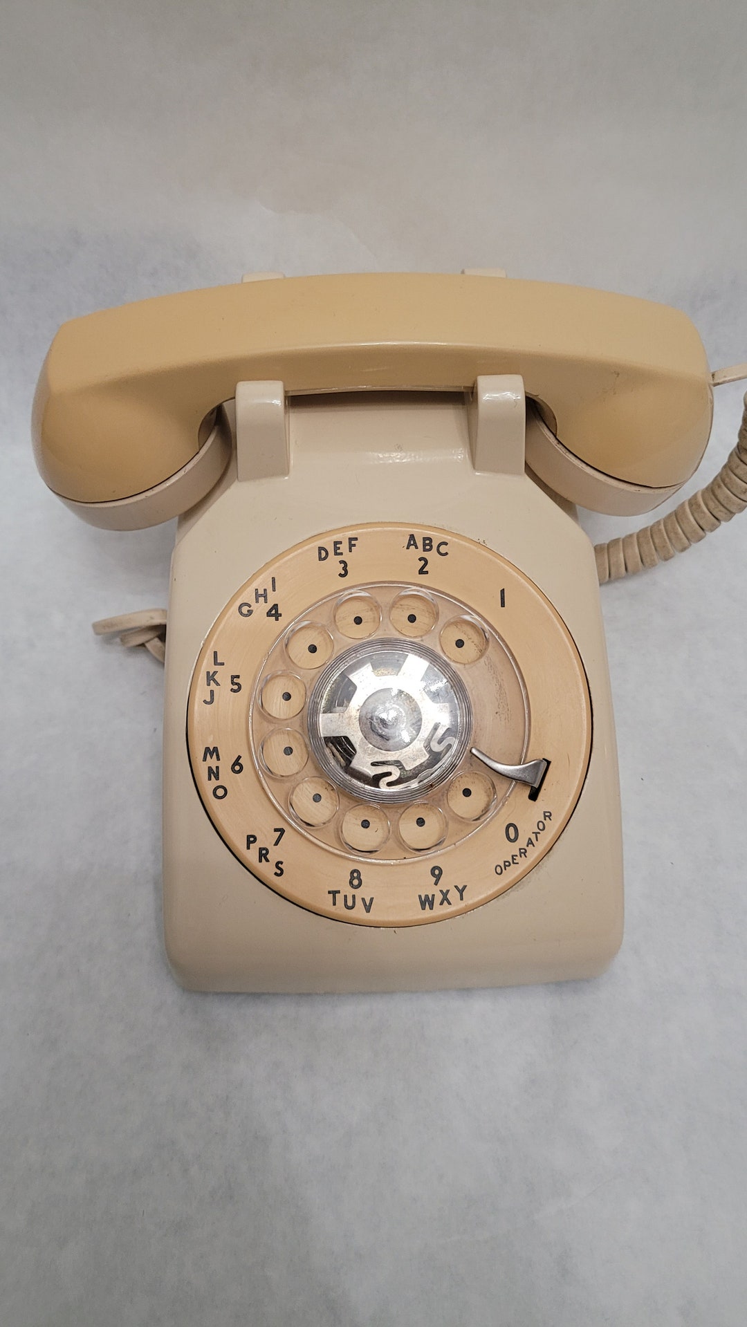 Vintage Antique Rotary Telephone White Model 500 Western Electric - Etsy