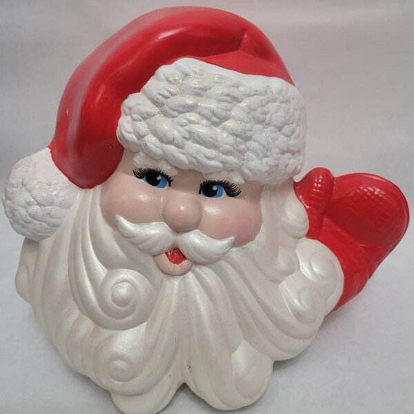 Ceramic Santa - Etsy