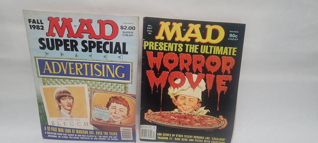 Vintage Set of 2 Different Mad Magazine No.227 40 Horror Movie Special ...