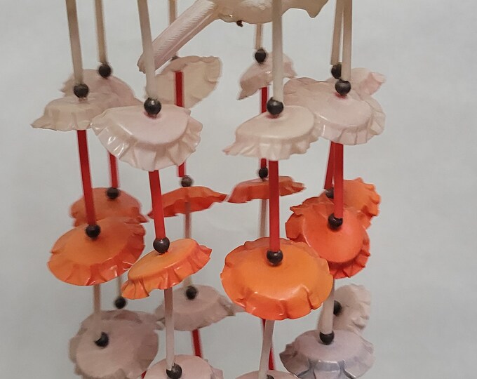 Vintage Japan Plastic Celluloid Colourful Revolving Mobile Baby Wind up ...