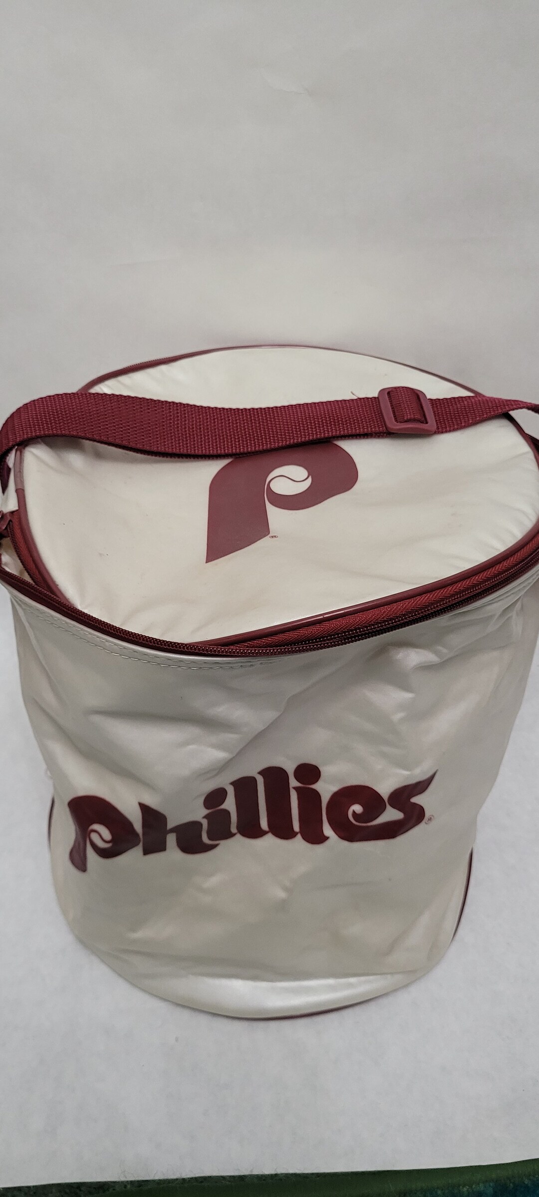 Vintage Philadelphia Phillies MAB Paint Round Zipper Insulated Cooler ...