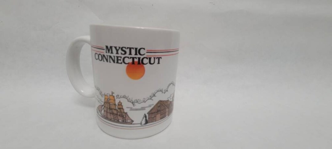 Vintage Rare Mystic Connecticut Souvenir State Coffee Mug 70s - Etsy