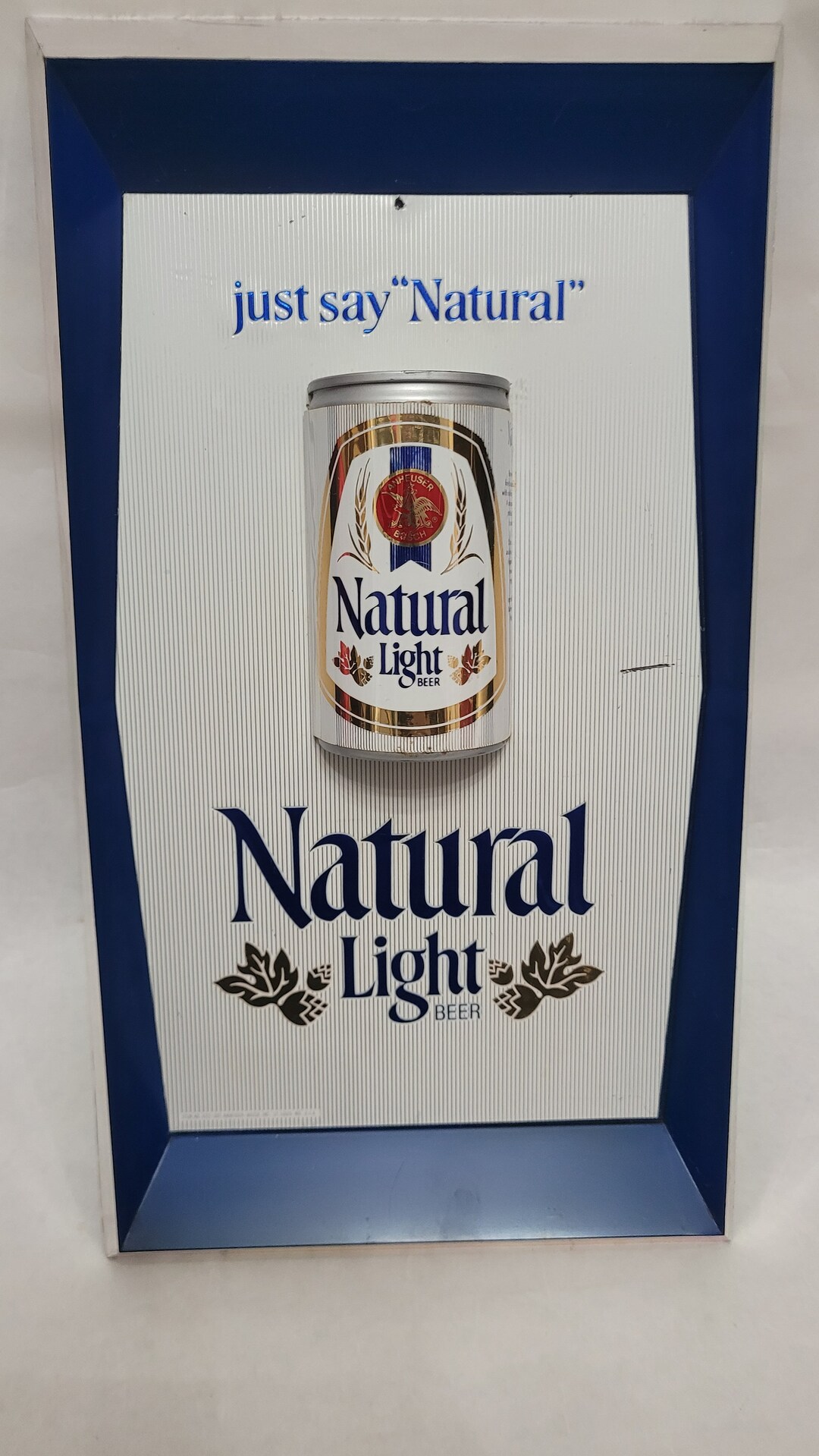 Vintage Natural Light Beer Plastic 3D Can Wall Hanging Sign Barware ...