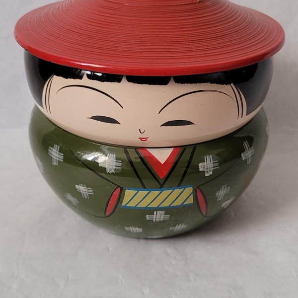 Japanese Kokeshi Box - Etsy