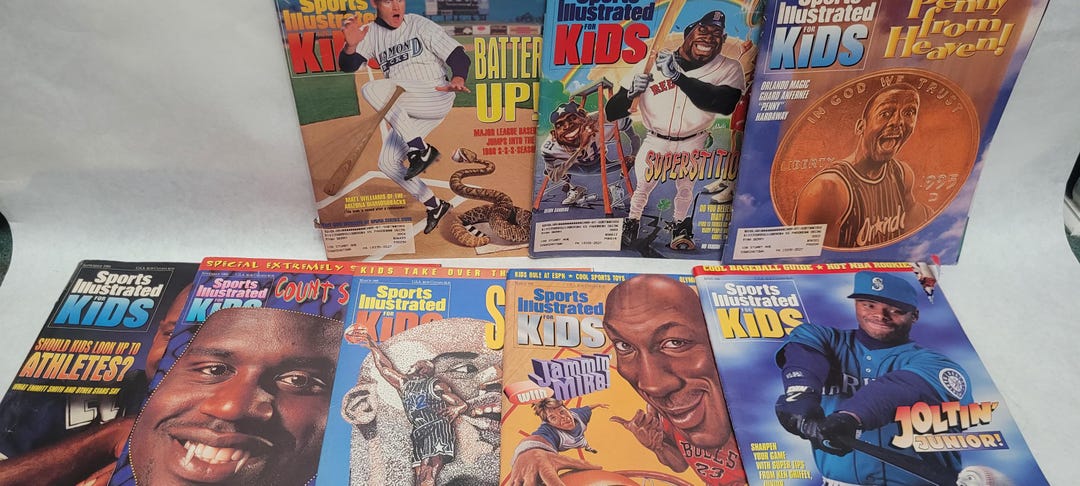 Vintage Lot of 90s Sports Illustrated Kids Magazine Jordan Shaq ...