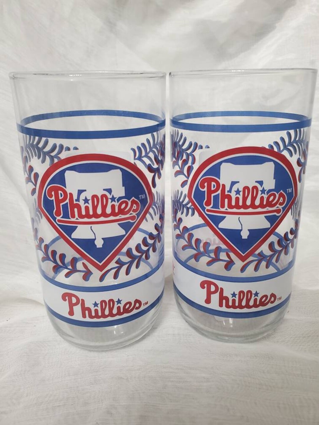 Vintage Mcdonald's Philadelphia Phillies Drinking Glass Vintage Coca ...